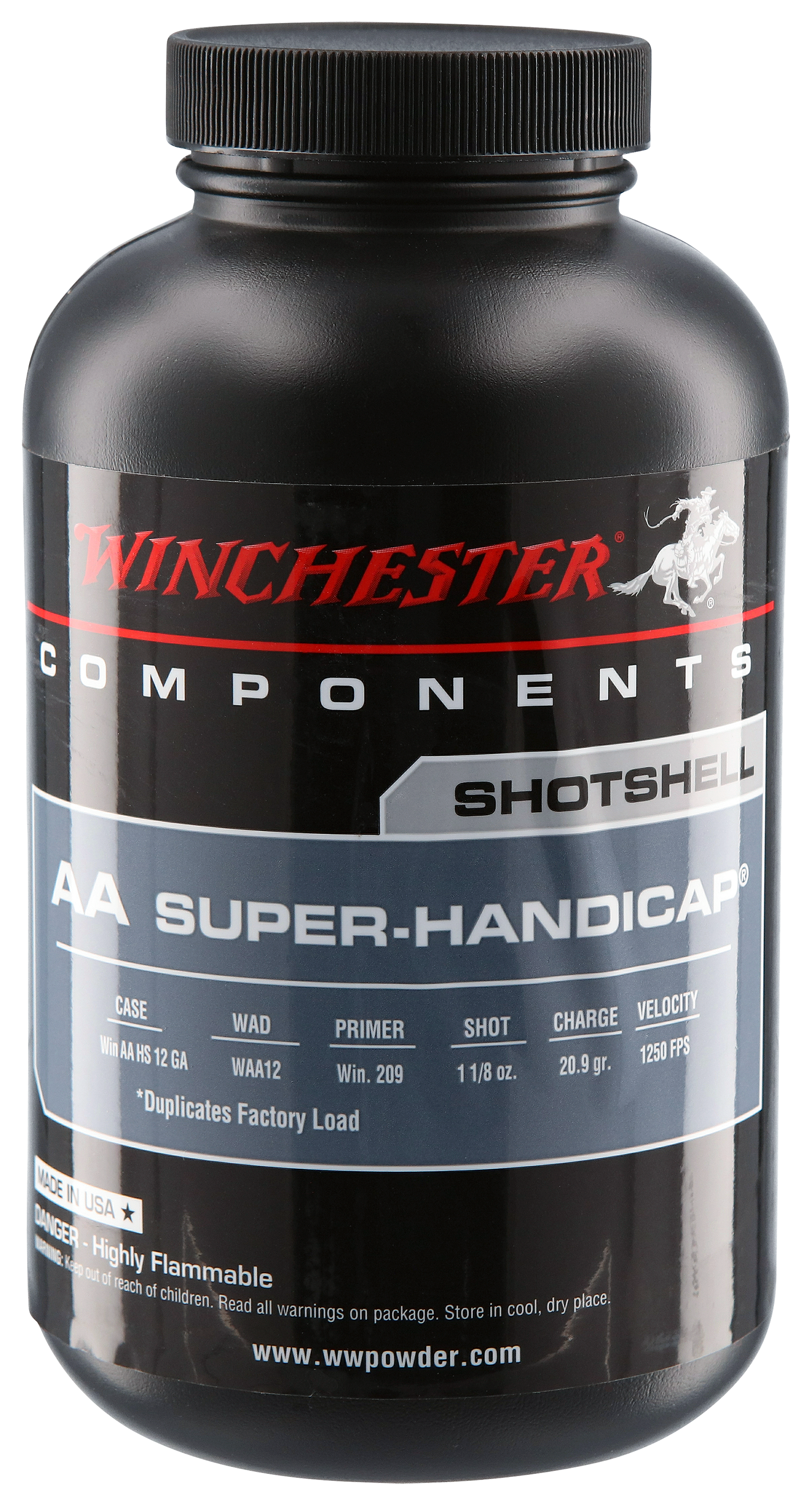 Winchester Super Handicap Ball Powder Smokeless Propellent - 1 lb ...